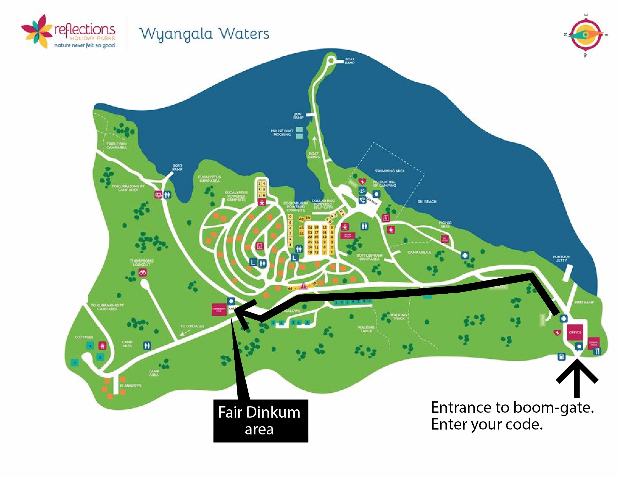 Map to site | Fair dinkum Men's Ministry